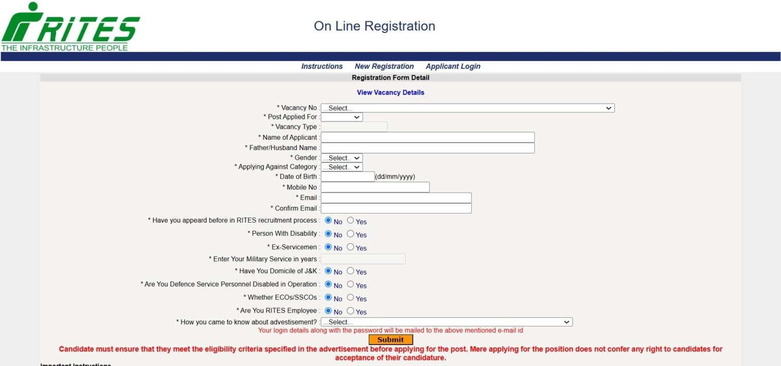 RITES Recruitment 2025: RITES लिमिटेड मध्ये इंजिनीअर व व्यवस्थापक ...